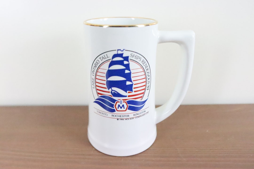 Beautiful Vintage 1984 Molson "lake Ontario Tall Ships Rendezvous" Beer ...