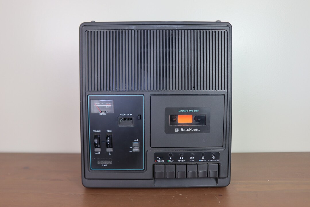 Vintage 1980s Japanese-made Bell & Howell Commercial Cassette Player ...