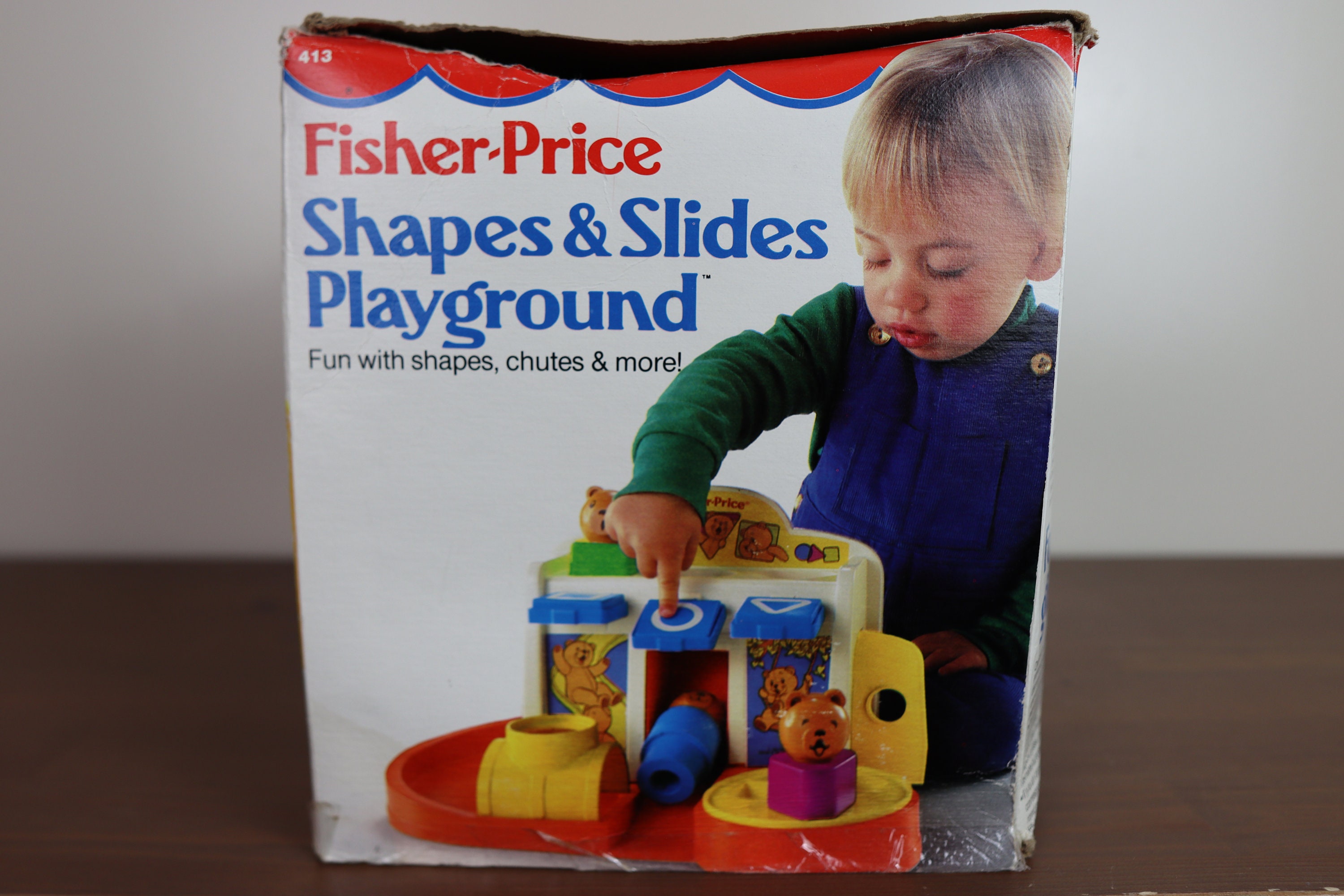 Vintage 1984 Fisher Price shapes & Slides Playground Complete Set With ...