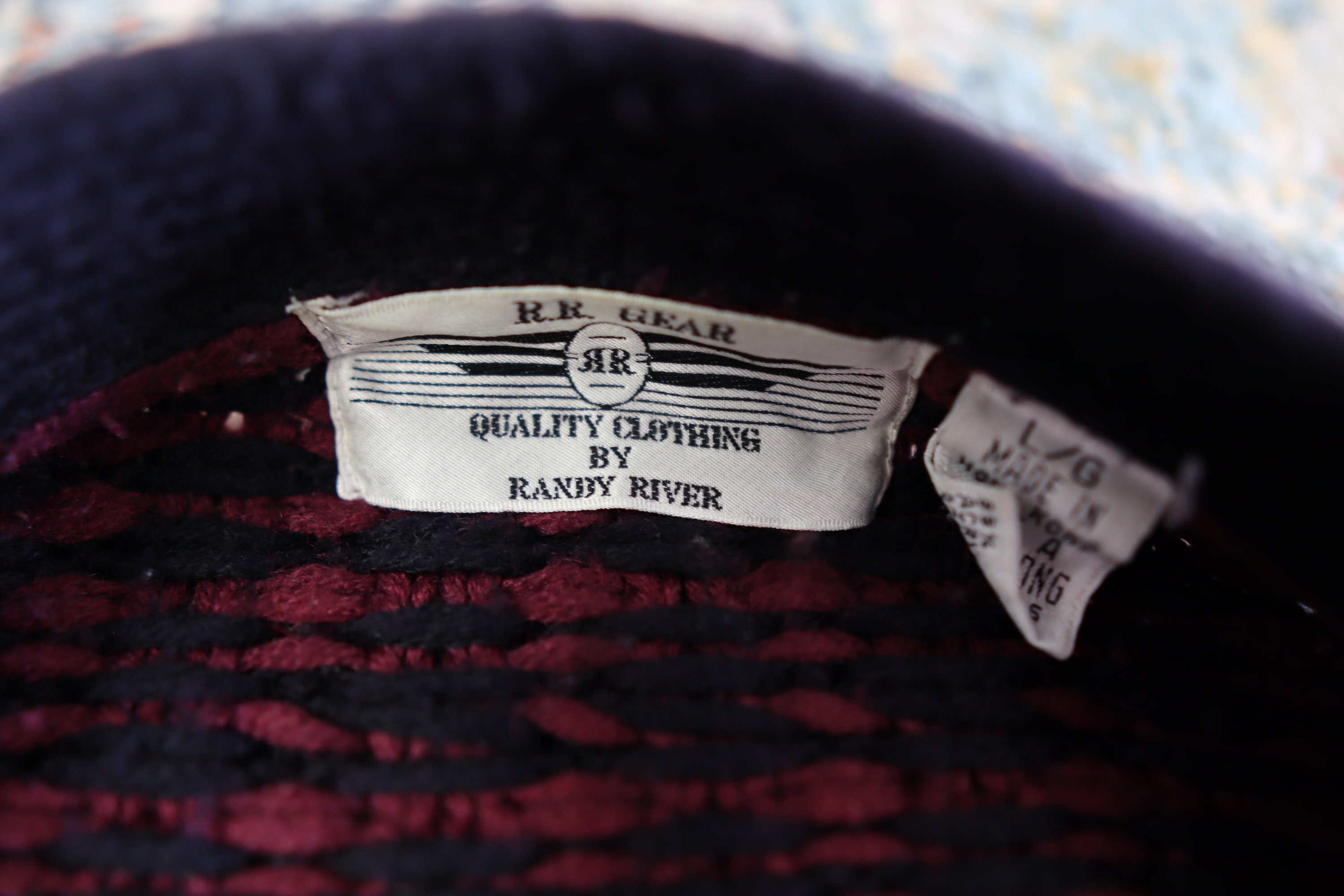 Rare Vintage Late 1980s Randy River Mens Large Knit Cardigan Sweater - Etsy