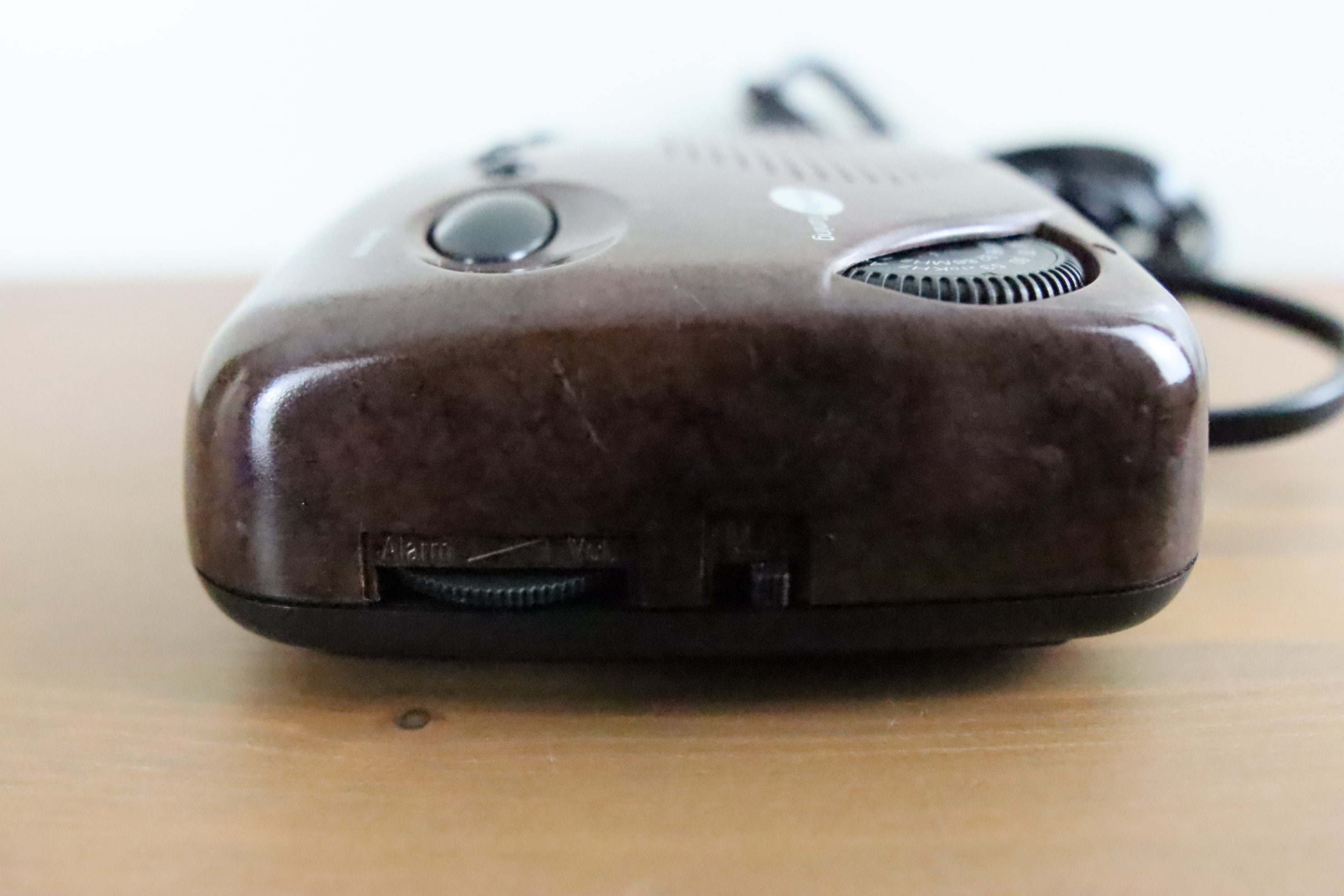 Vintage 1990s Tozai Brown Marble Finish Digital Alarm Clock AM/FM Radio ...