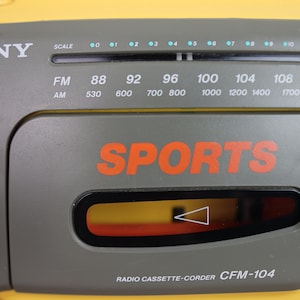 Rare Vintage 1990s Sony Sports Portable Yellow Radio - Etsy