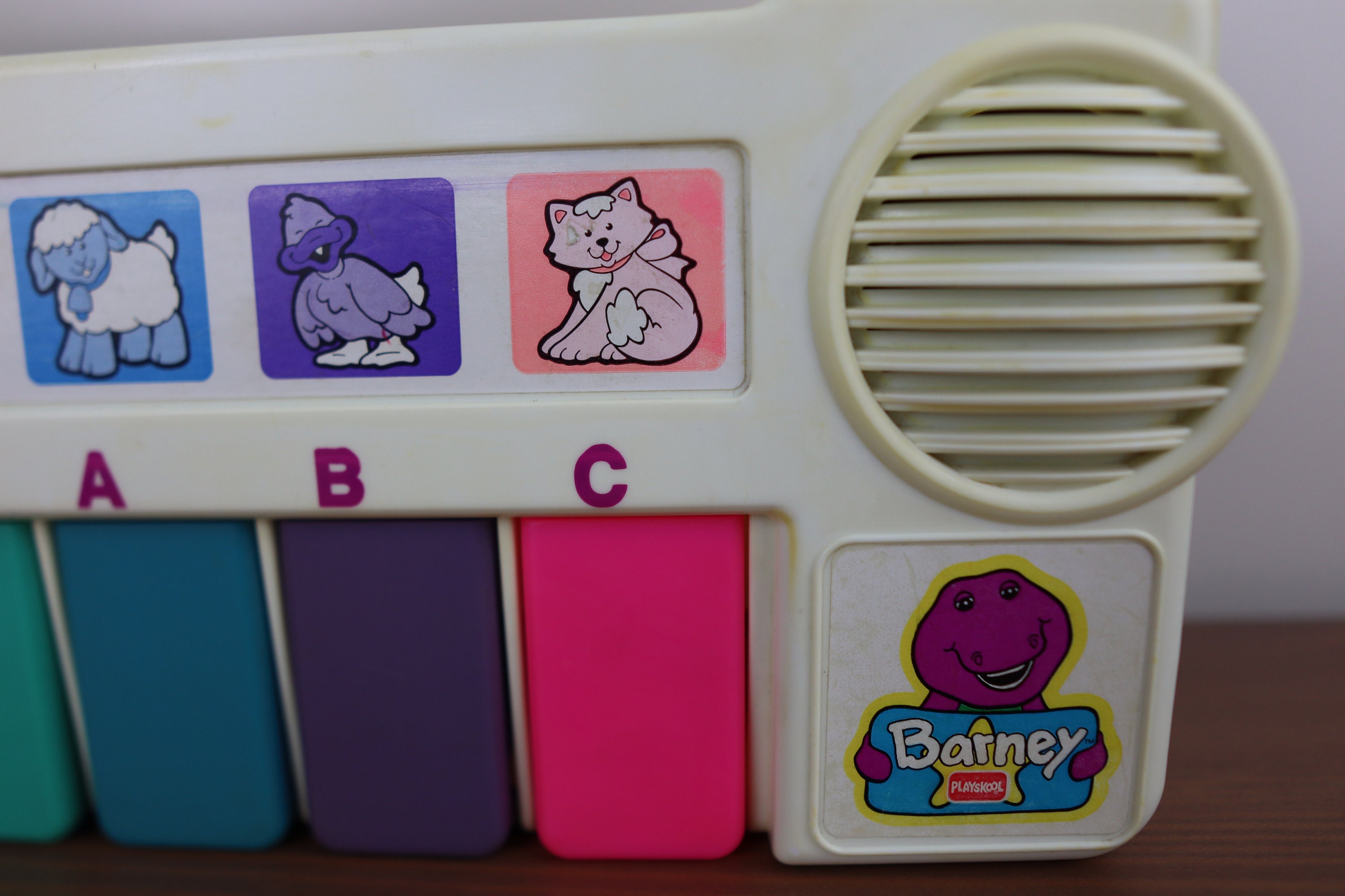 Rare Vintage 1990 Playskool Barney's Animal Keyboard With - Etsy