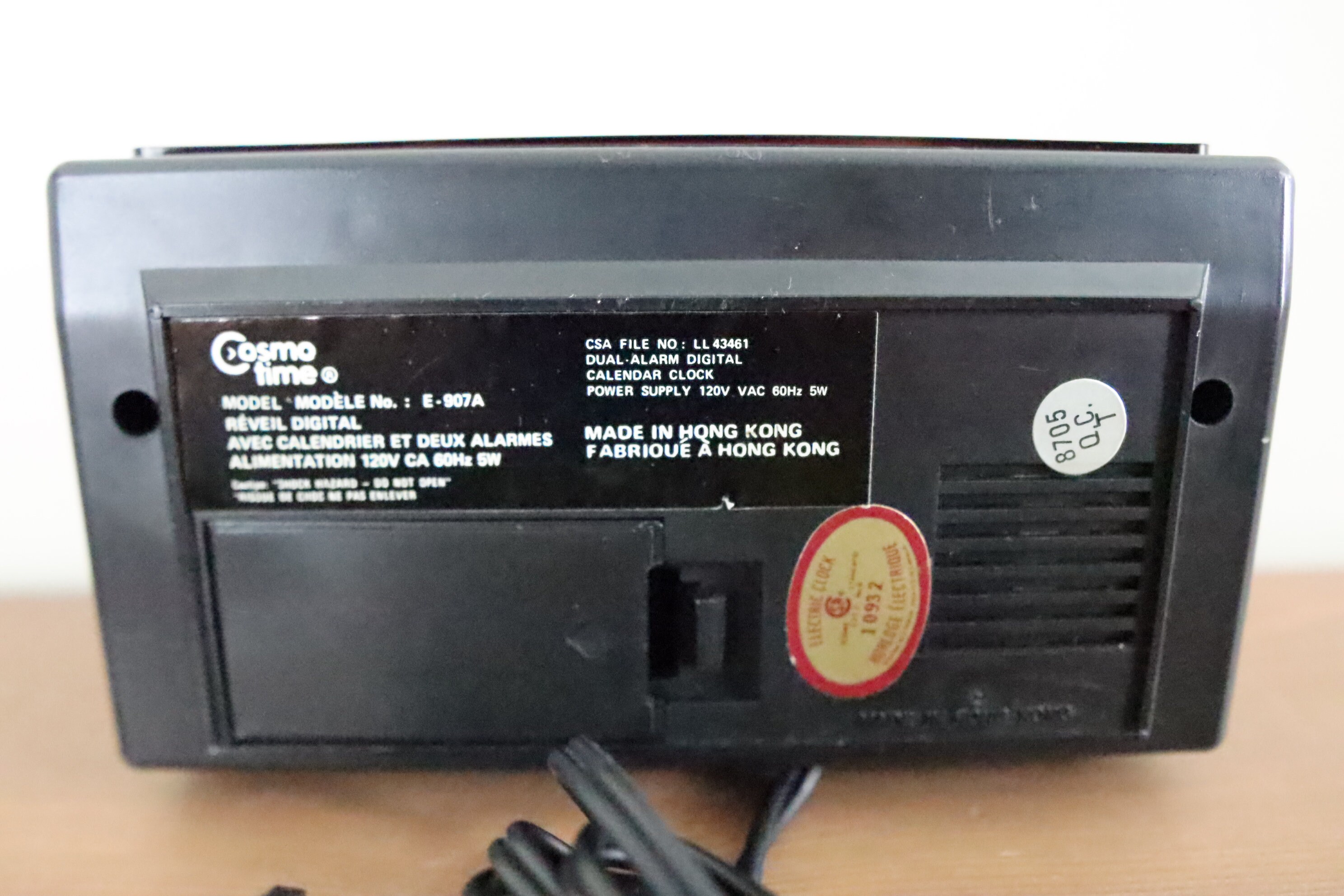 Beautiful Vintage 1980s Cosmo Time Digital 2 Alarm Bedside Clock With ...