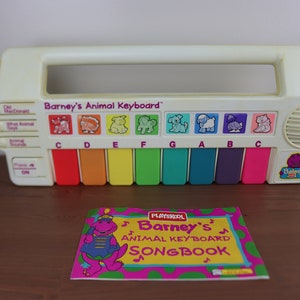 Rare Vintage 1990 Playskool Barney's Animal Keyboard With - Etsy