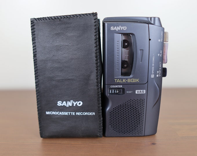 Vintage 1999 Sanyo Talk-book Micro Cassette Player/ Voice Recorder With ...