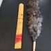 Rare Vintage 1980s Chinese Feather Duster With Curved Wooden Handle and ...