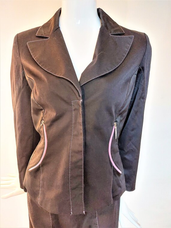 Thierry Mugler Couture Black Pink Edge Exaggerated St… - Gem