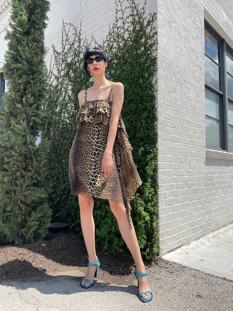 Vintage Jean Paul Gaultier 'tarzan & Jane' 1990s Leopard Asymmetrical ...