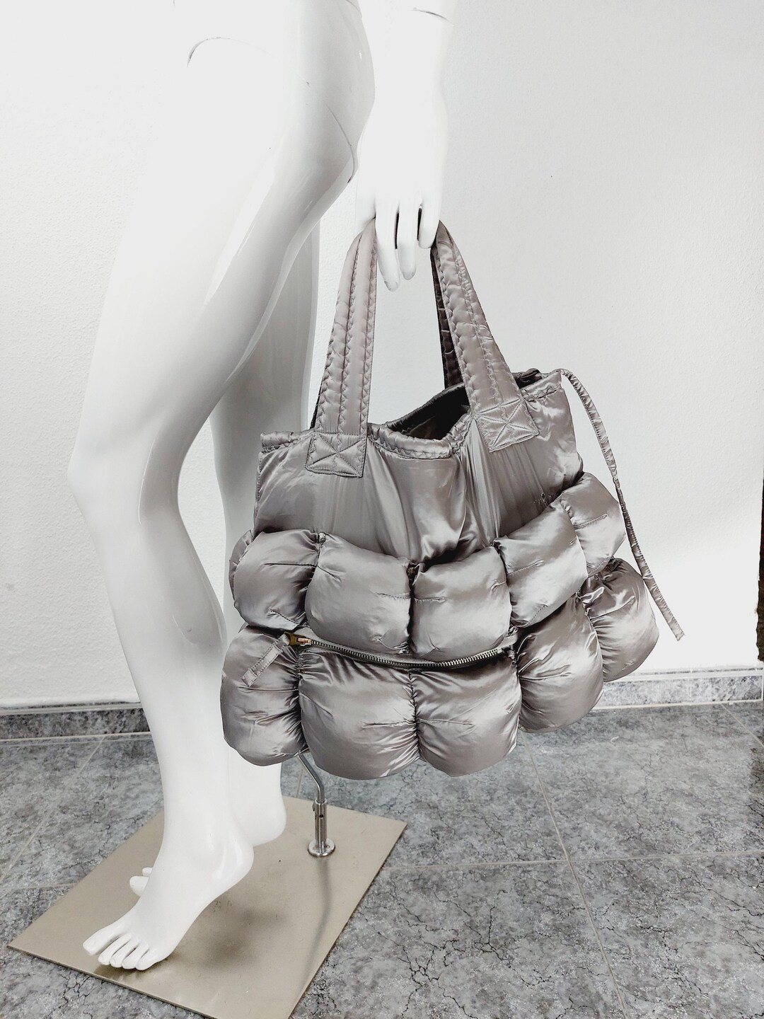 2000's Marithe Francois Girbaud Pokachu Puffy Padded Silver Grey ...