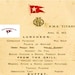 RMS Titanic First Class Lunch Menu April 12, 1912 Replica Reprint on ...