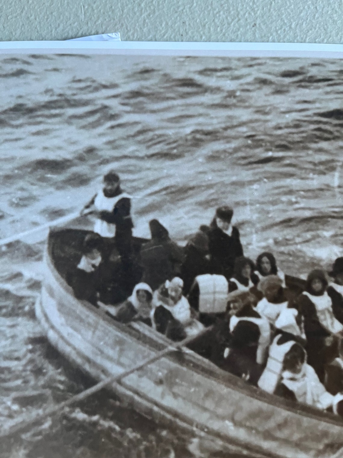 RMS Titanic Collapsible Lifeboat Approaches the Carpathia - Etsy