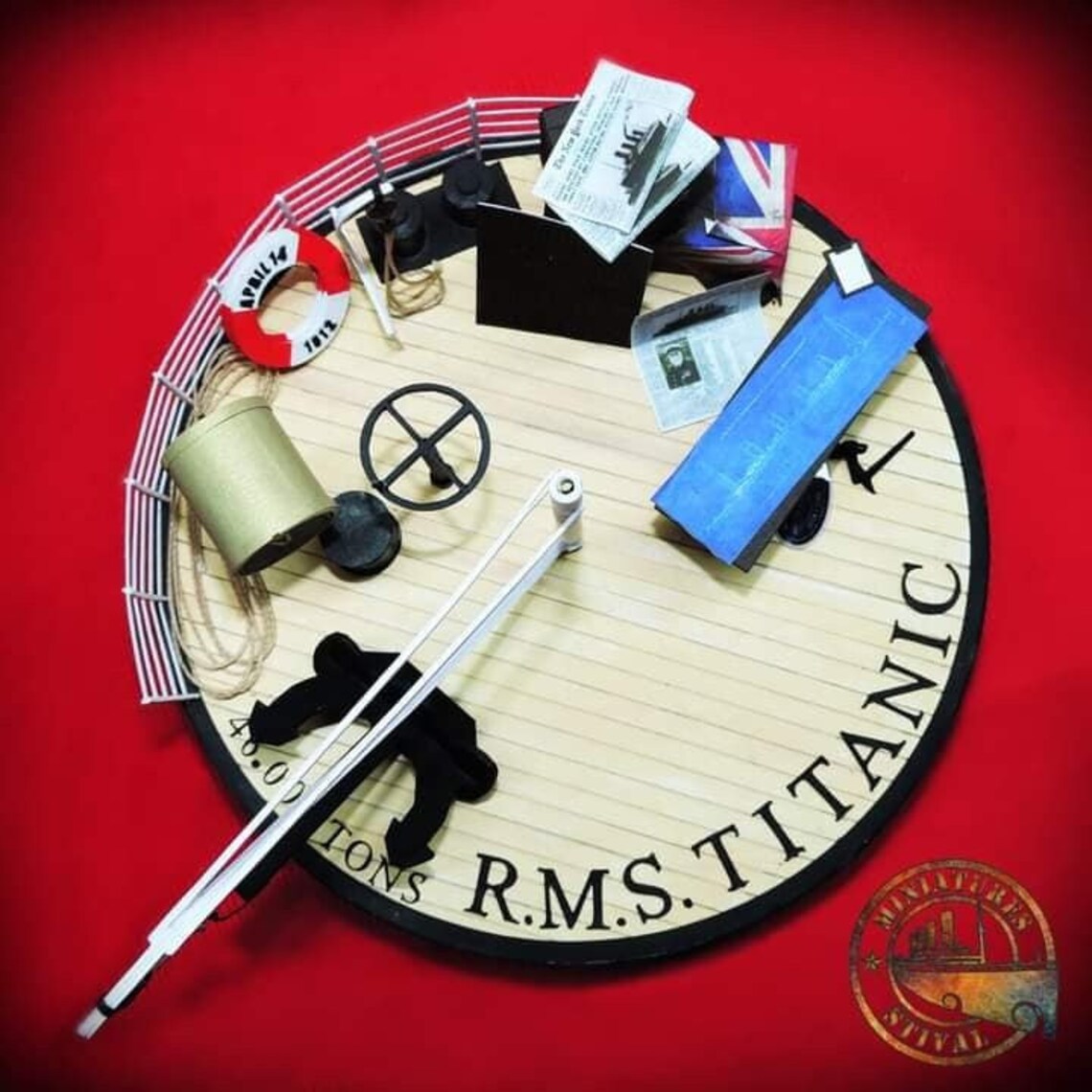 Handcrafted Artwork RMS Titanic Diorama Extremely Detailed | Etsy