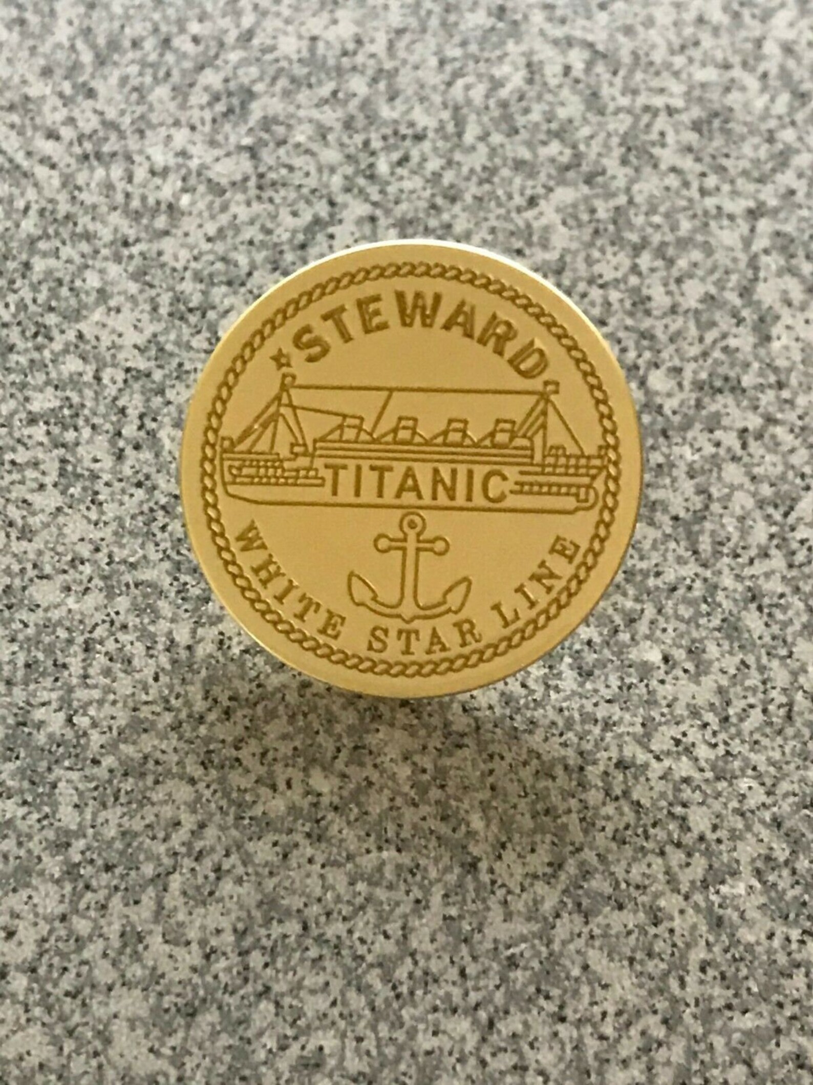 White Star Line RMS Titanic Steward's Badge Pin - Etsy