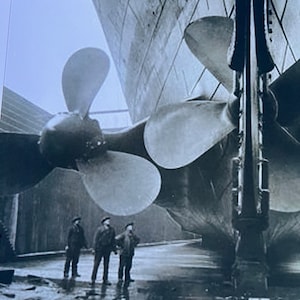 RMS Titanic's Massive Rudder and Propellors, in TGD, Beautiful Reprint ...