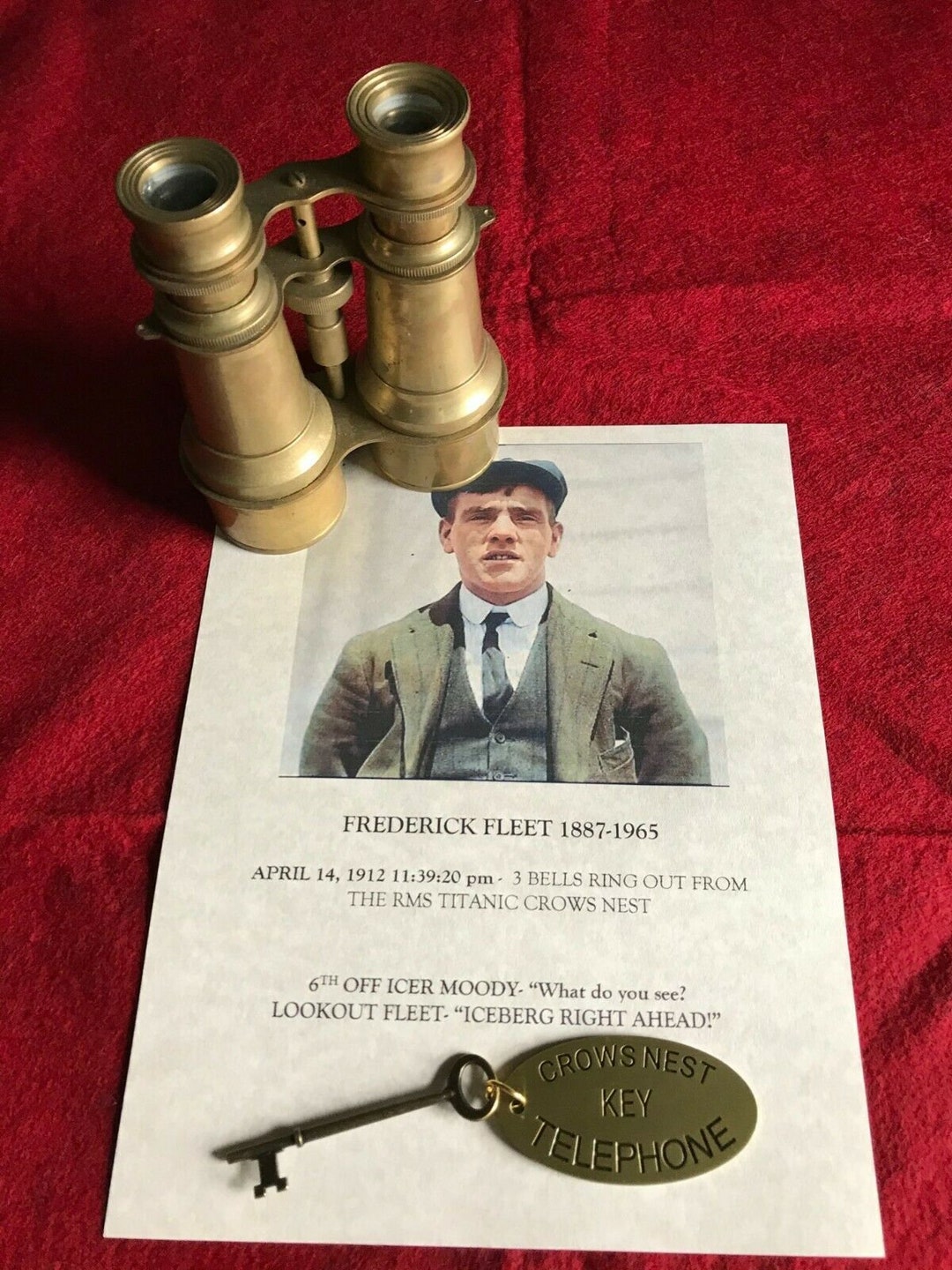 Titanic Crow’s Nest Telephone Key Ring Replica | RMS Titanic Iceberg ...