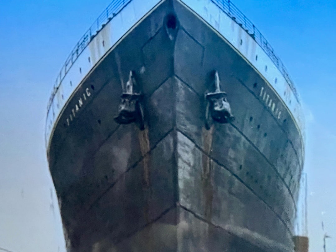 RMS Titanic, Colorized, at the Thompson Graving Dock, Superb Image ...
