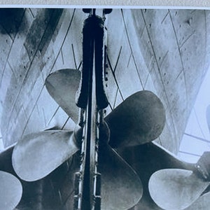 RMS Titanic's Massive Rudder and Propellors, in TGD, Beautiful Reprint ...