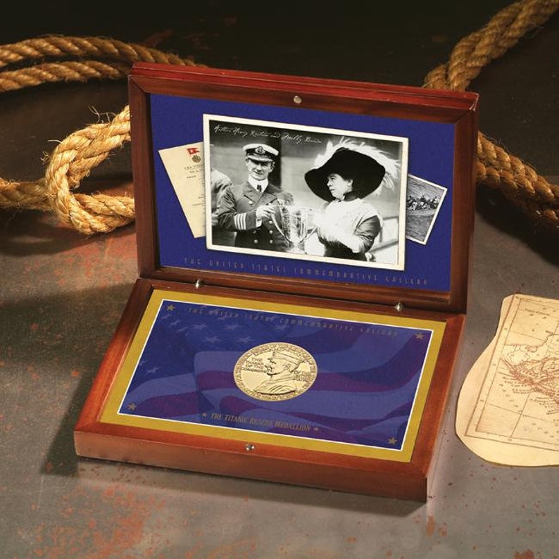 RMS Titanic Rescue Medallion Replica as Presented to Captain - Etsy