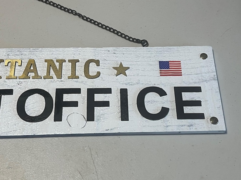 RMS Titanic Post Office Sign, Rough Hewn Wood, Replica - Etsy