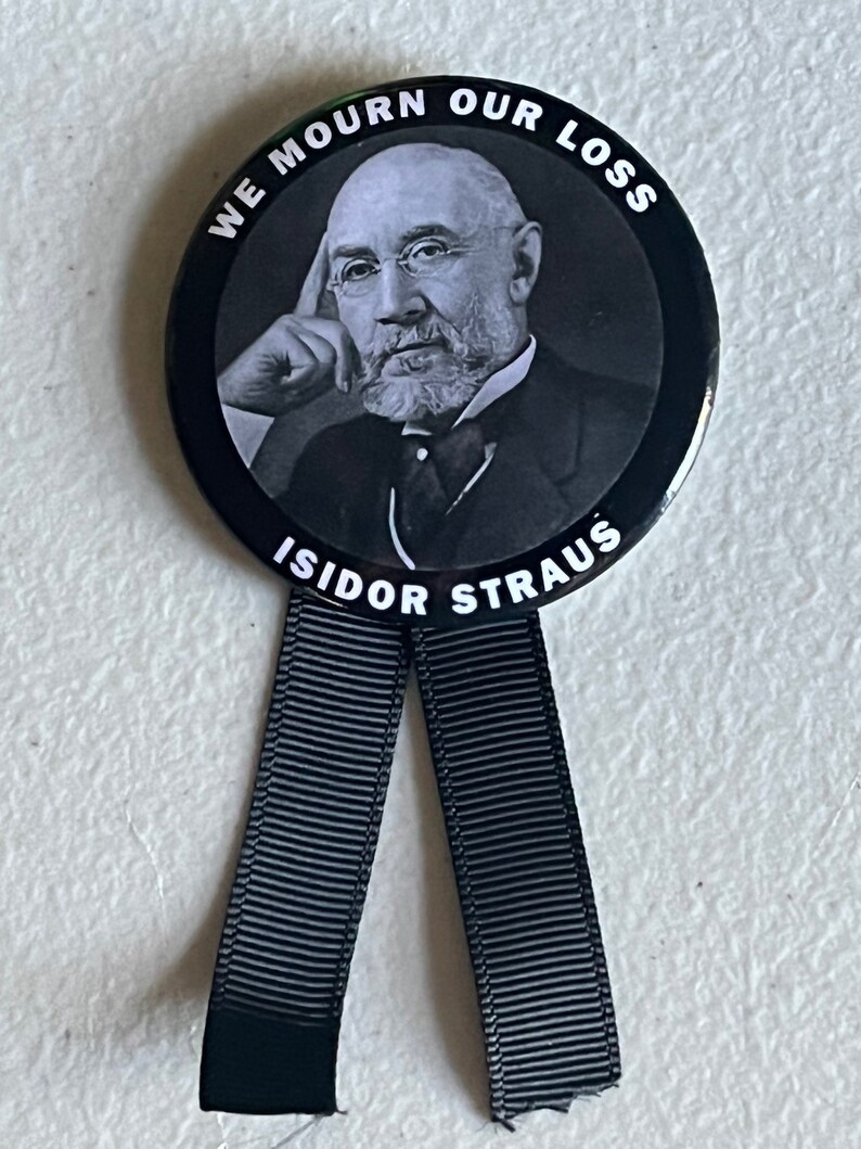 RMS Titanic Isidor Straus Mourning Pin. High Quality Replica - Etsy