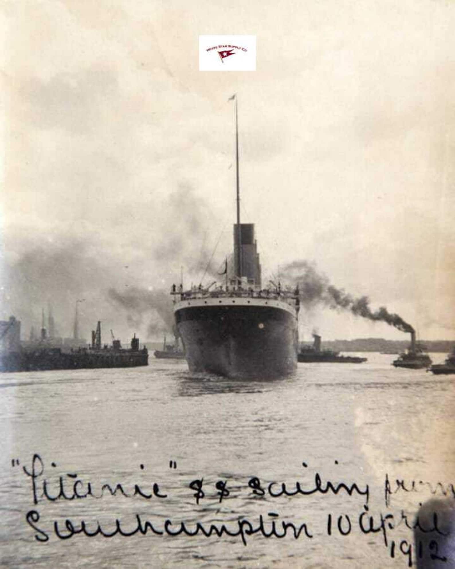 RMS Titanic Sailing Day 10 April 1912 Southampton Reprint - Etsy