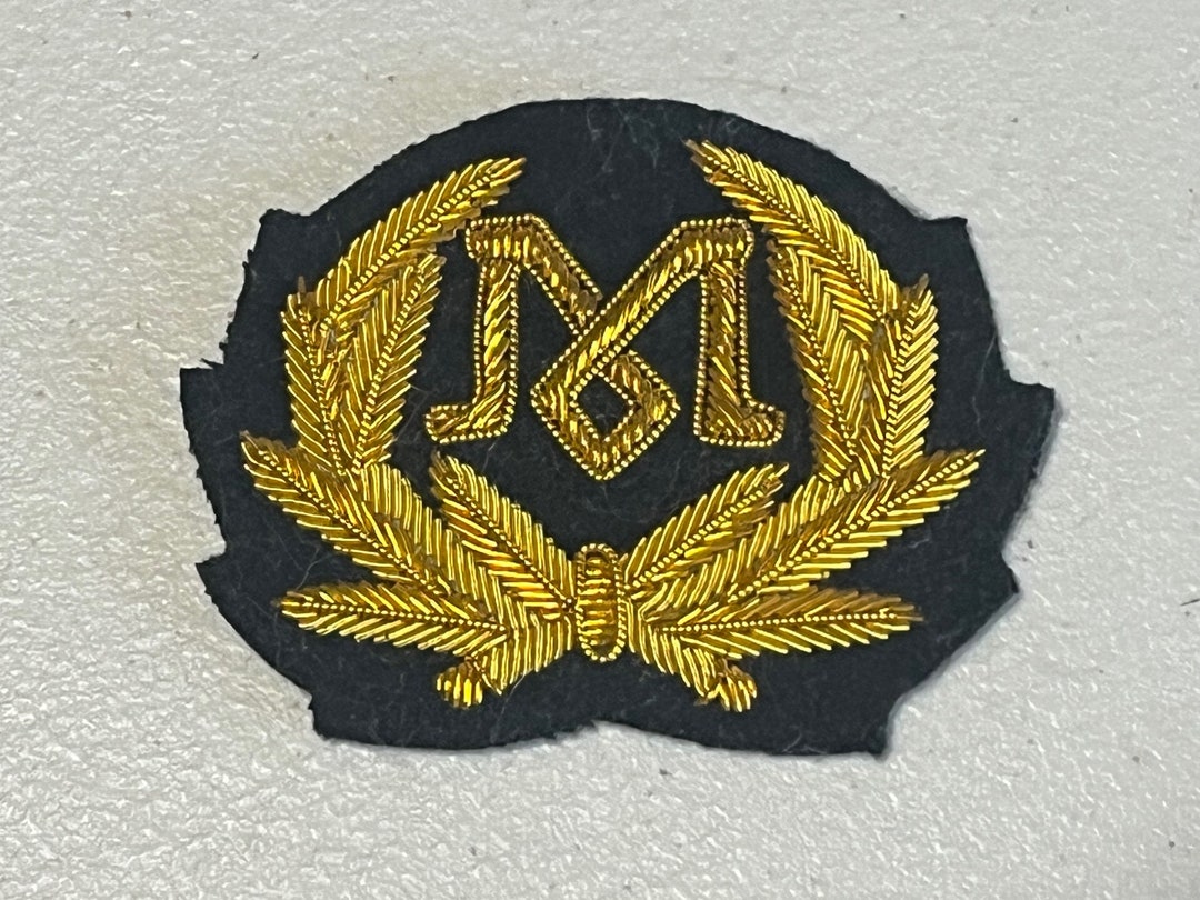 Marconi Officers Wire Bullion Cap Badge Hand Made, White Star Line ...