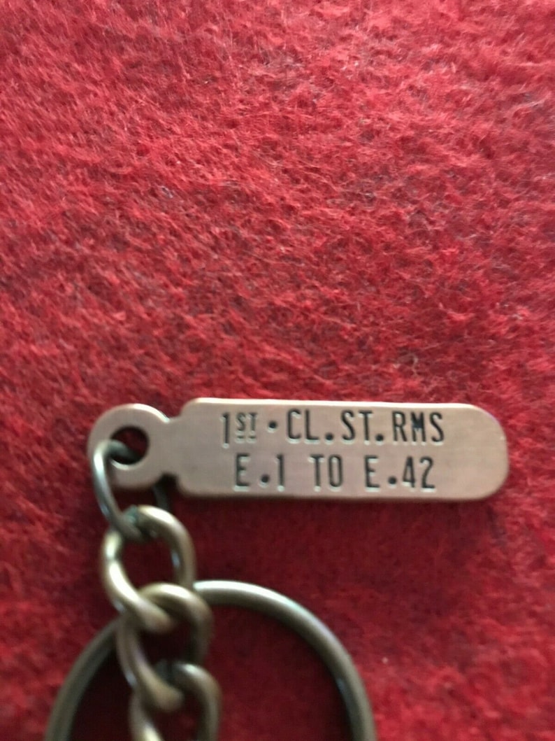 RMS Titanic First Class Steward's Master Key for E-deck Staterooms ...