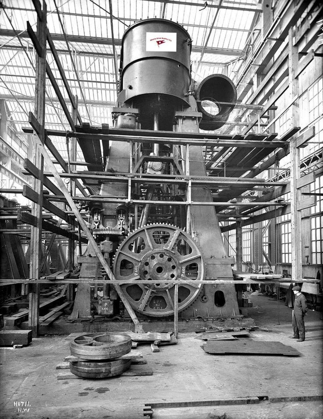 Titanic Reciprocating Engine 1911, Historic Ship Machinery Photo ...