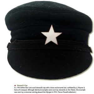 White Star Line, RMS Titanic, 5 Point Star, Stewards Badge, HQ Replica ...