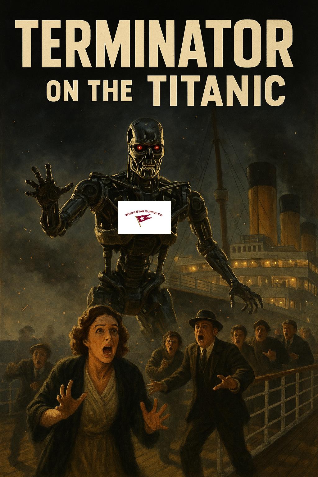 Terminator on Titanic | Sci-fi Mashup Poster | James Cameron Parody ...