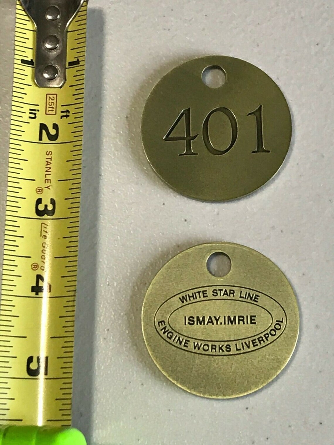 RMS TITANIC 401 Mechanical Engine Room Repair Tag Imrie & - Etsy