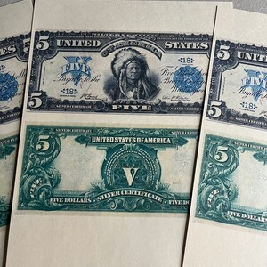 RMS Titanic, Silver Certificate Five Dollar Note, Clean Reprint, as ...