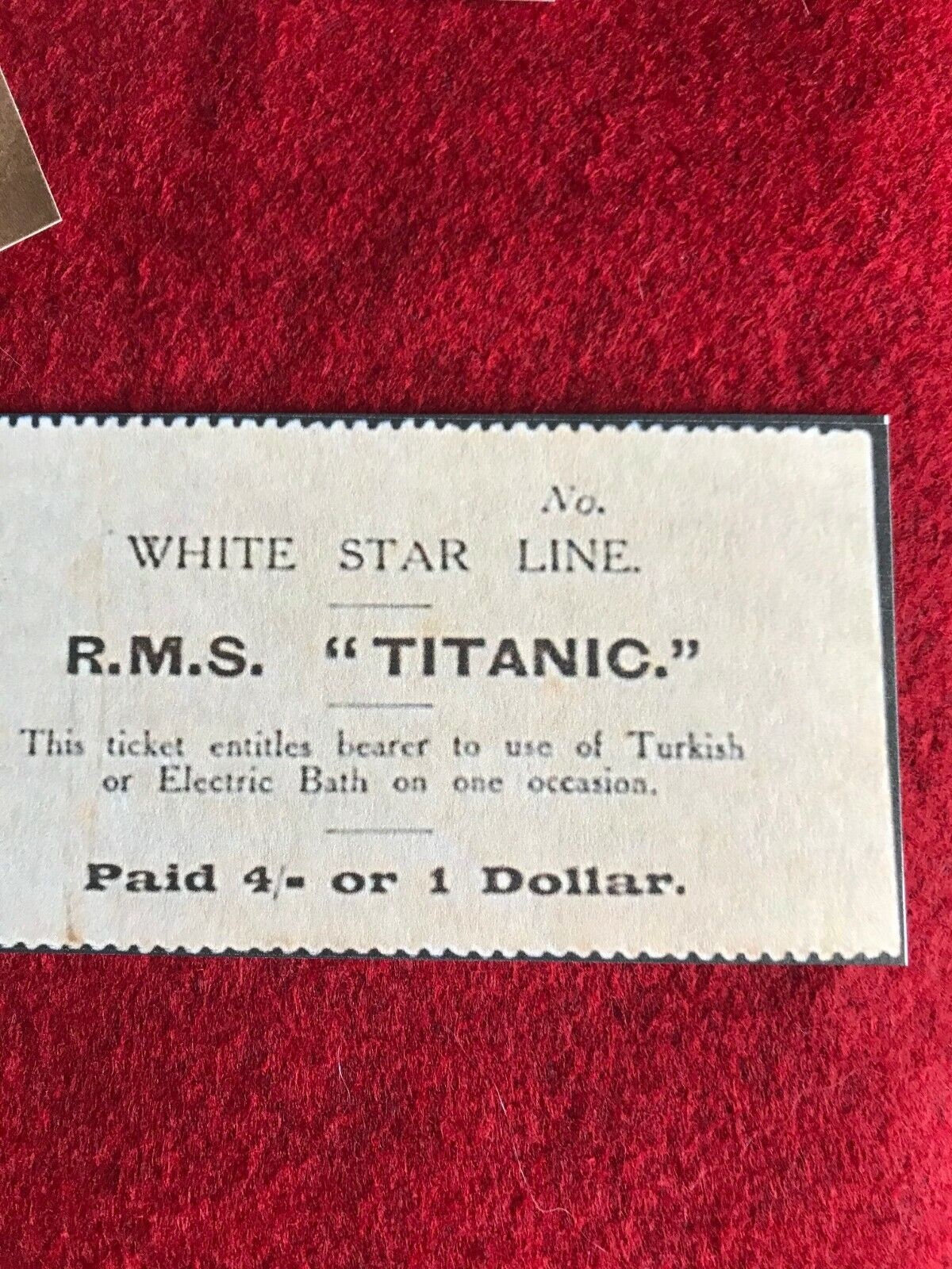 RMS Titanic White Star Line Ticket Collection You Get All 3 for 1 Low ...