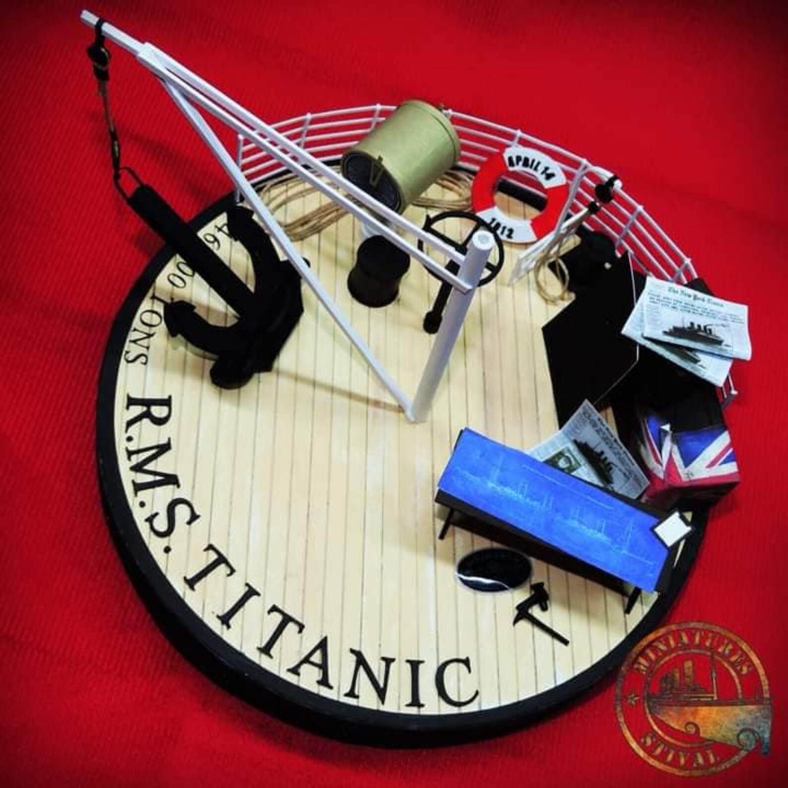 Handcrafted Artwork RMS Titanic Diorama Extremely Detailed - Etsy