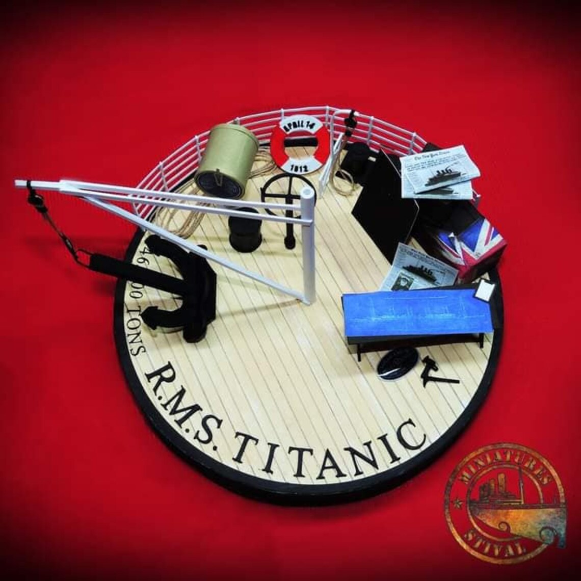 Handcrafted Artwork RMS Titanic Diorama Extremely Detailed | Etsy