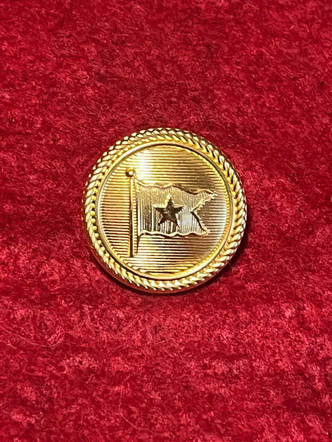 White Star Line RMS Titanic Officers Over Coat Button | Brass, 1 Inch ...