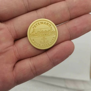 White Star Line RMS Titanic Steward's Badge Pin Replica 1912, Solid ...