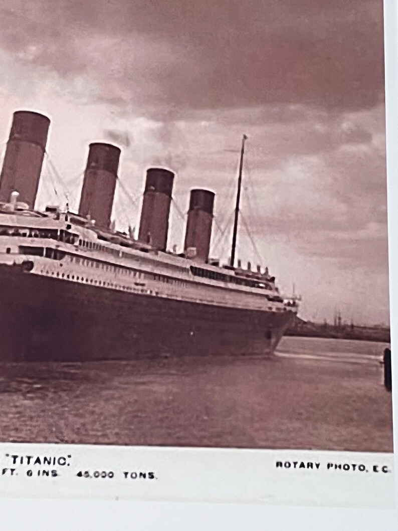 RMS TITANIC Beautiful Reprint Image Taken From and Old Postcard 8.5 X ...