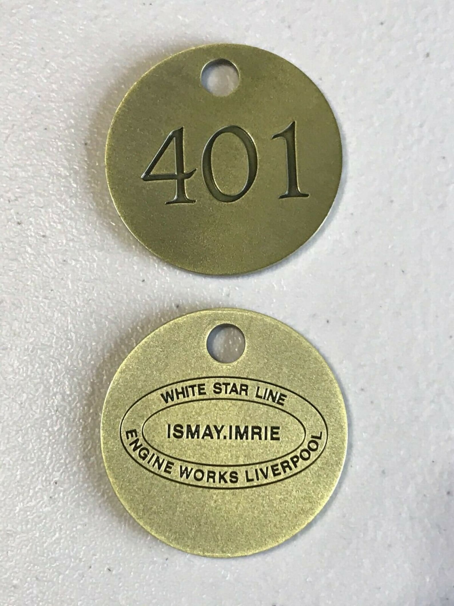 RMS TITANIC 401 Mechanical Engine Room Repair Tag Imrie & - Etsy