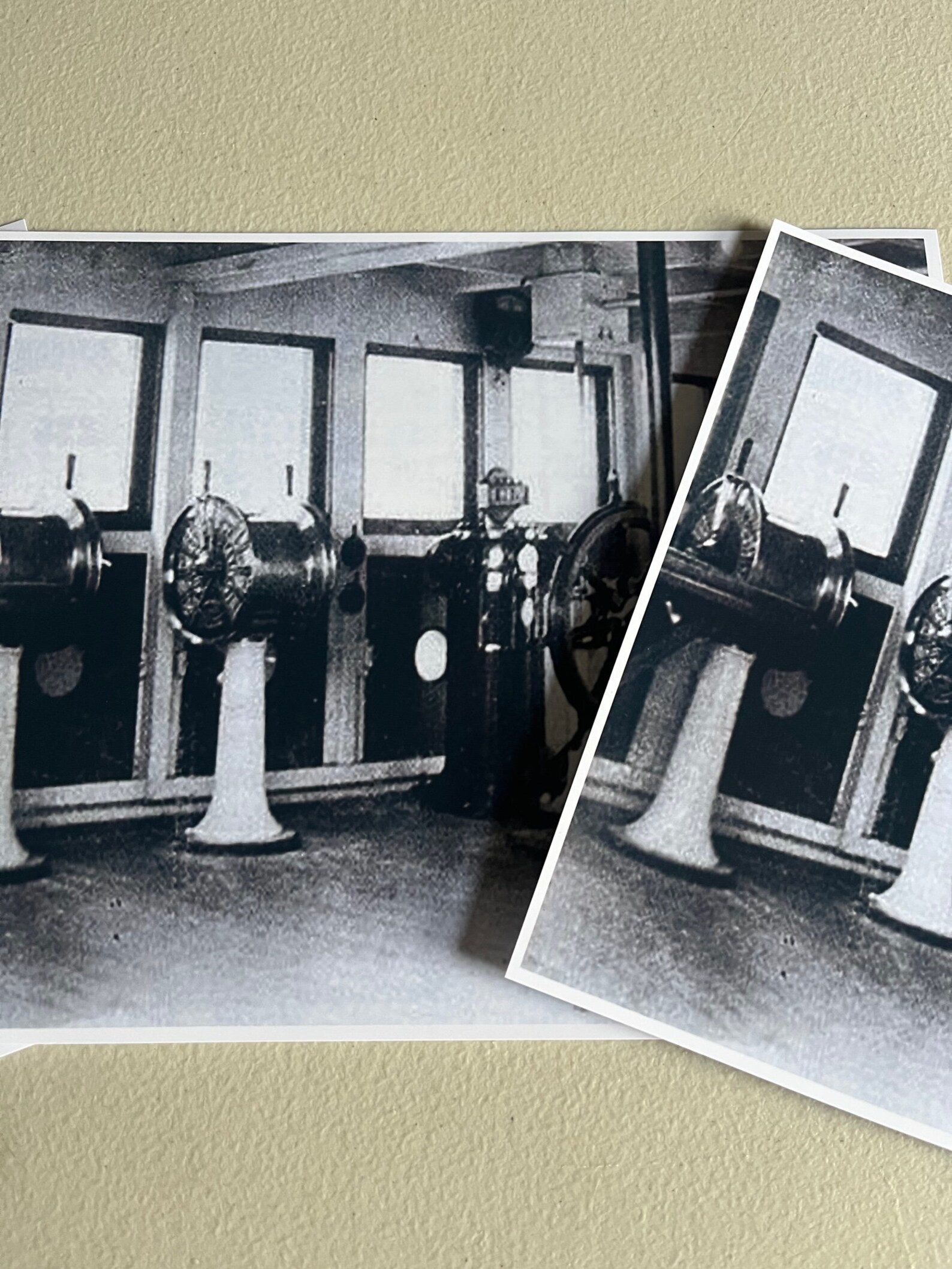 The Bridge of the RMS Titanic Reprinted Photo 8.5x11 Ships Wheel and ...