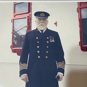 Colorized RMS Titanic Captain E.J. Smith Portrait Print, High Quality ...
