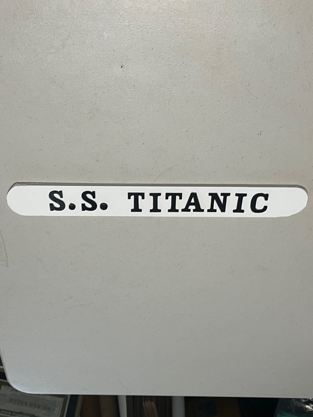 S. S. Titanic, White Star Line, Replica Lifeboat Plate Plaque Very ...