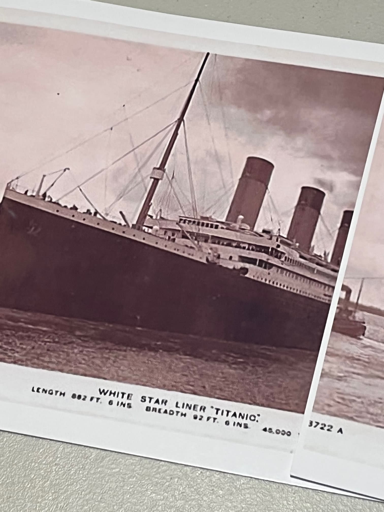 RMS TITANIC Beautiful Reprint Image Taken From and Old Postcard 8.5 X ...
