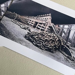 RMS Titanic, Reprint Image, Prepares for Launch With 80 Ton Drag Chains ...