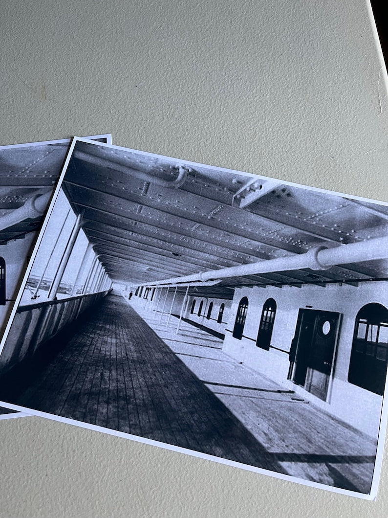 RMS Titanic First Class Promenade Deck 1912 Reprint Photo | Vintage ...