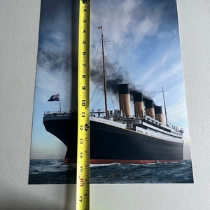 RMS Titanic Stern View Art Print 12x16 Incredibly Stunning Masterpiece ...