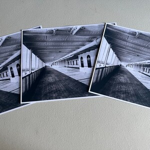 RMS Titanic's Expansive First Class Promenade Deck, Reprint Photograph ...