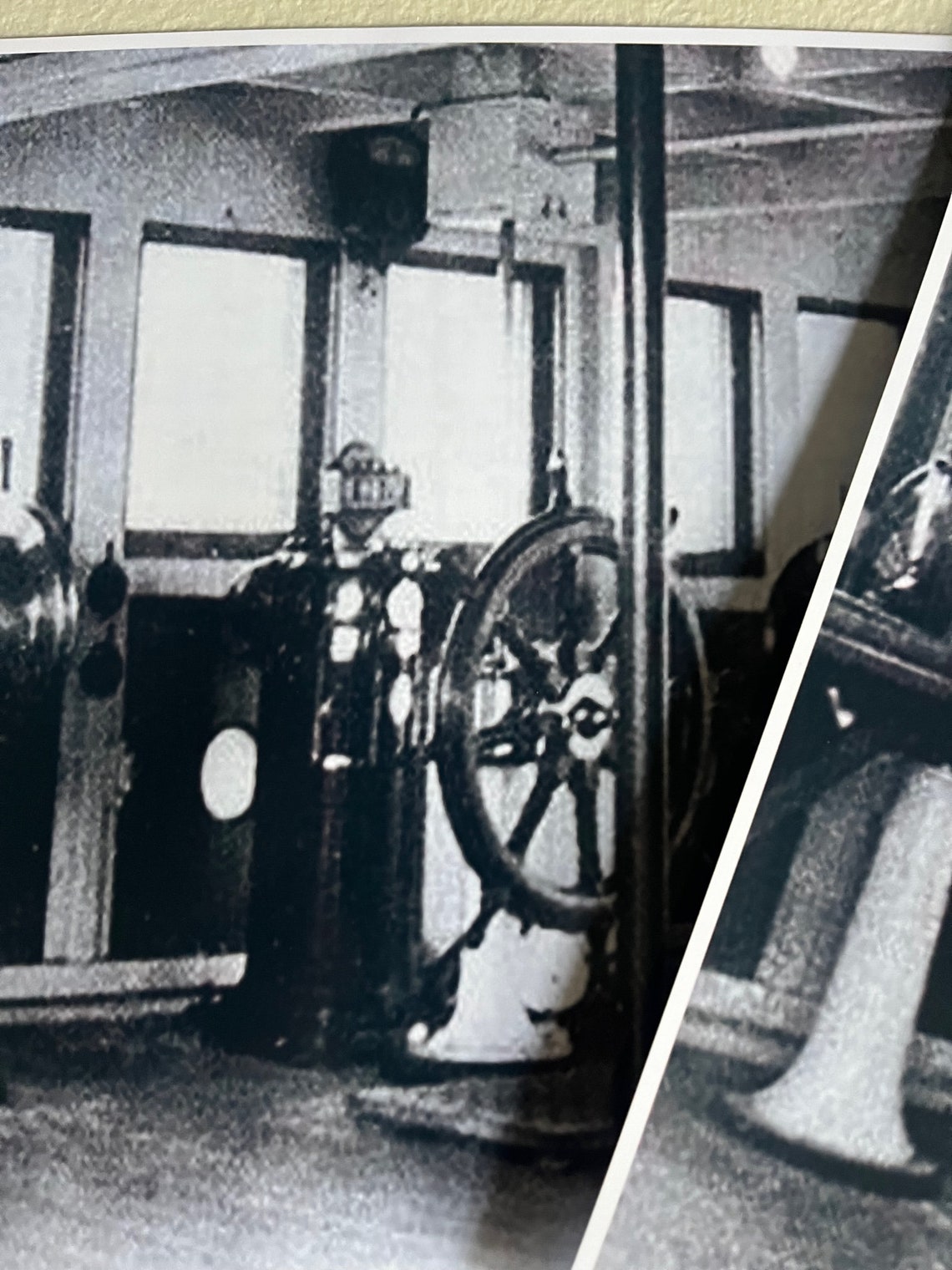 The Bridge of the RMS Titanic Reprinted Photo 8.5x11 Ships Wheel and ...
