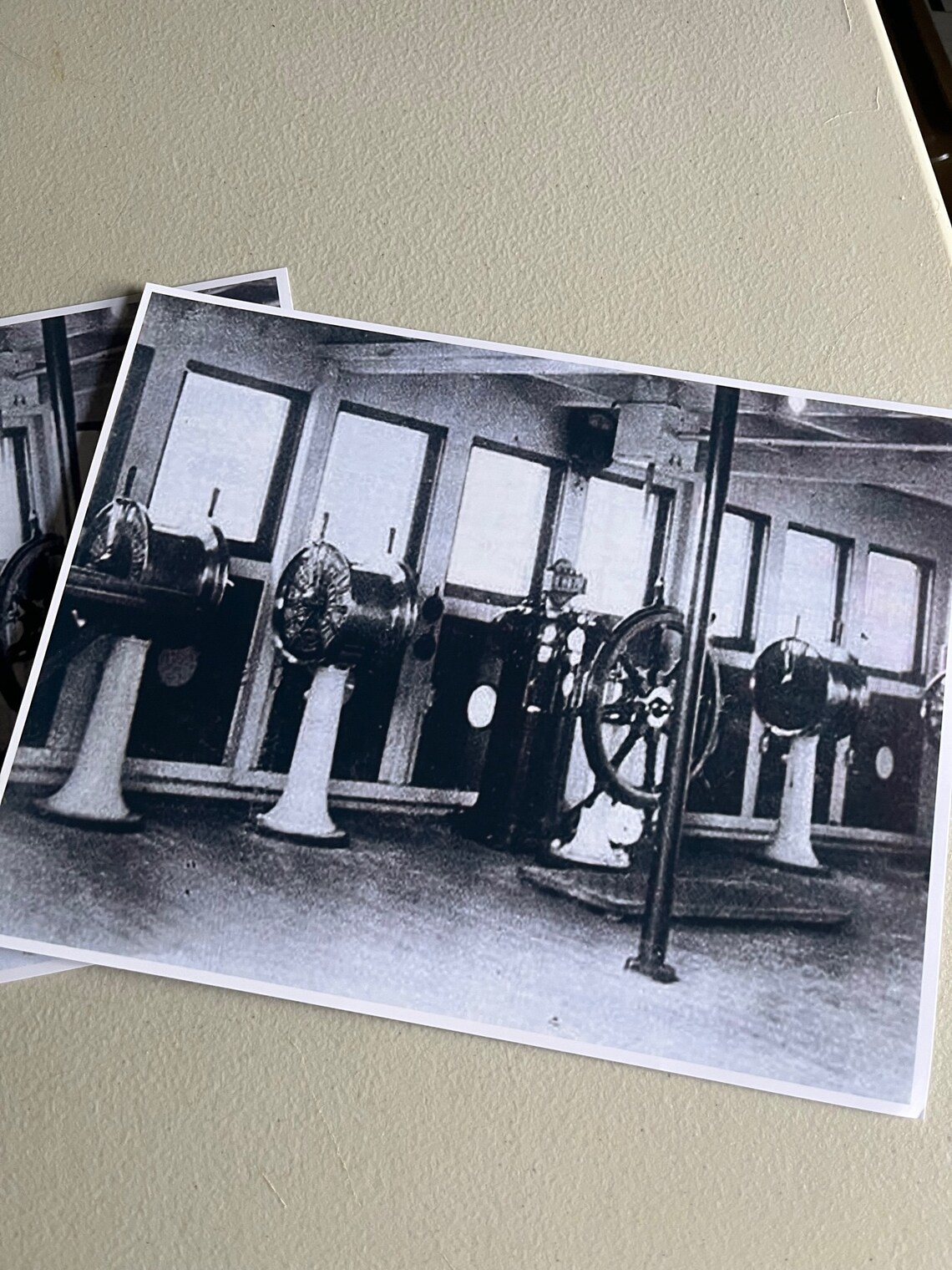 The Bridge of the RMS Titanic Reprinted Photo 8.5x11 Ships Wheel and ...